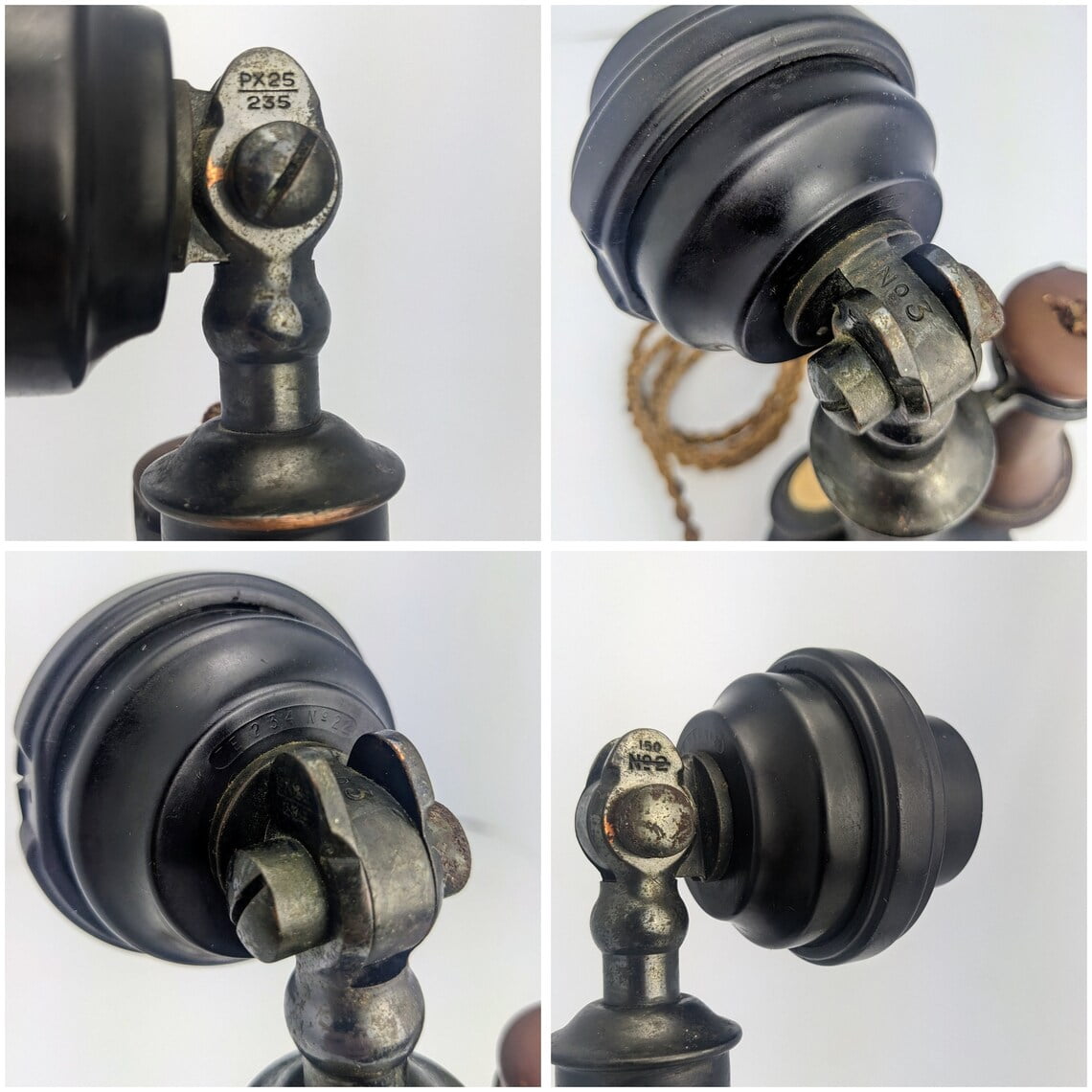 Original Antique 1920s candlestick telephone, GPO two piece telephone ...