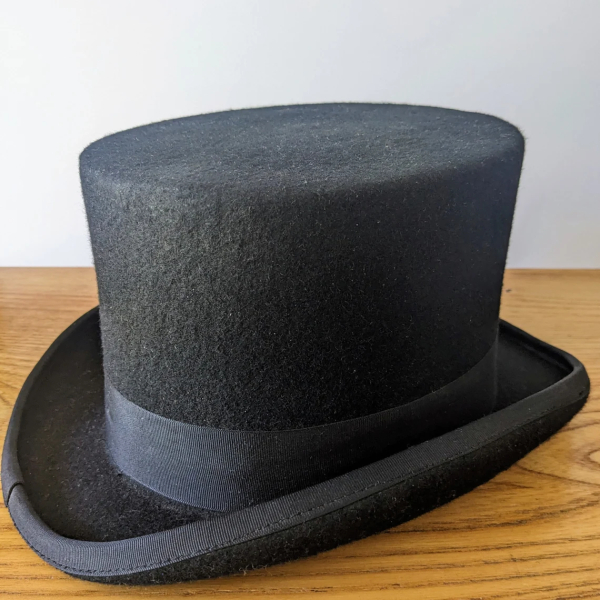 Vintage pure wool Top Hat by Christy’s of London - Oaky Doke Vintage Home