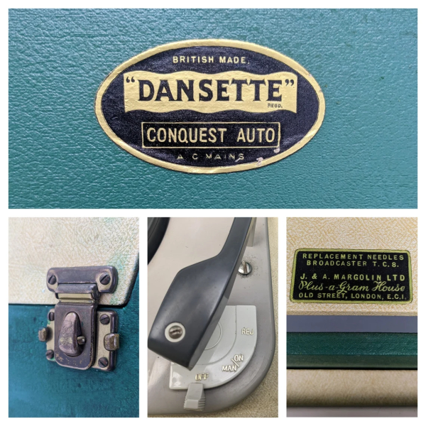 Early 1960s Dansette Conquest Auto, green and cream vintage record ...