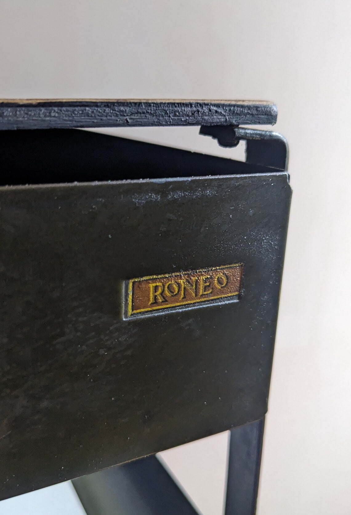 1930s set of green Roneo filing drawers with brass label holders - Oaky ...