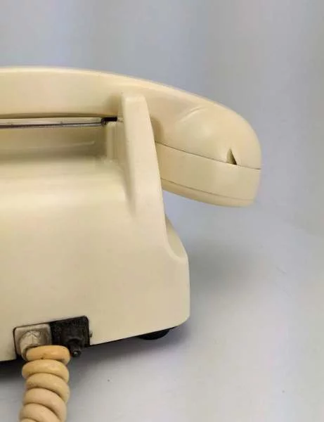 1970s cream coloured telephone, rotary dial telephone - Oaky Doke ...