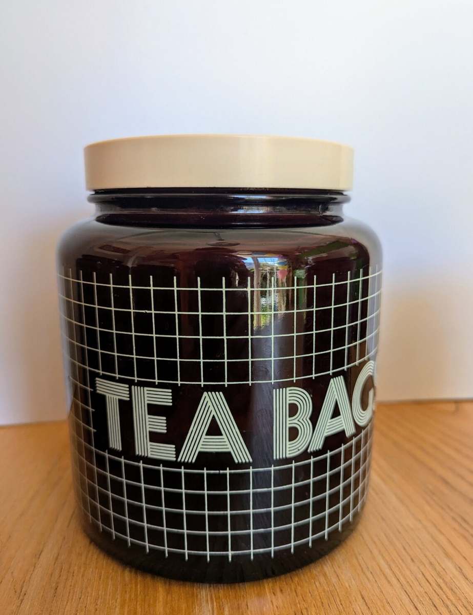 1980s CLP retro glass Tea Bags and Sugar canisters – for sale ...