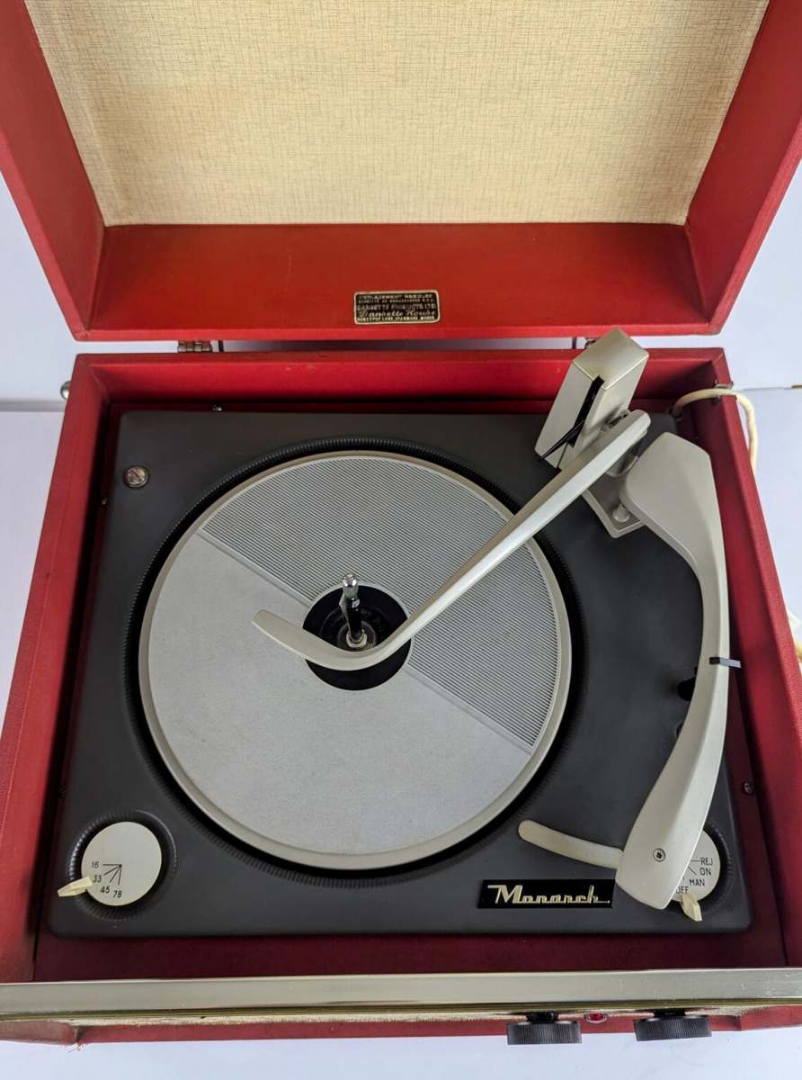 Superb Dansette 1960s red and cream Senator Record Player, fully ...