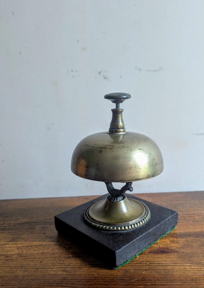Antique brass reception bell - Oaky Doke Vintage Home | Cardiff, UK