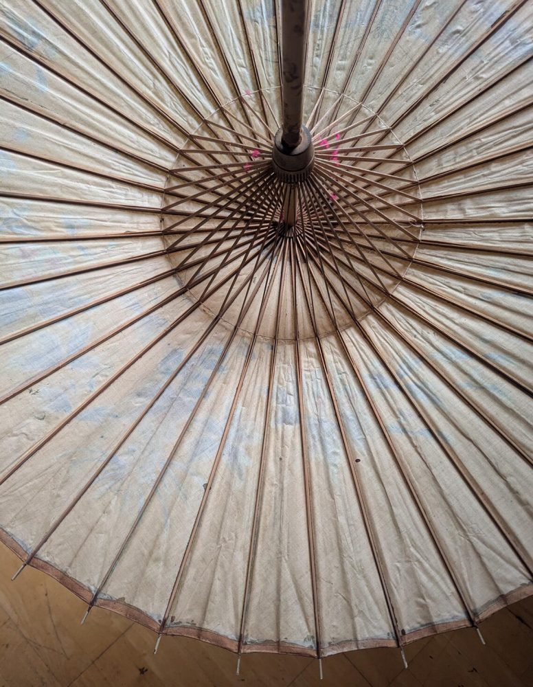 Vintage new old stock Hong Kong hand-painted parasol | Oaky Doke ...