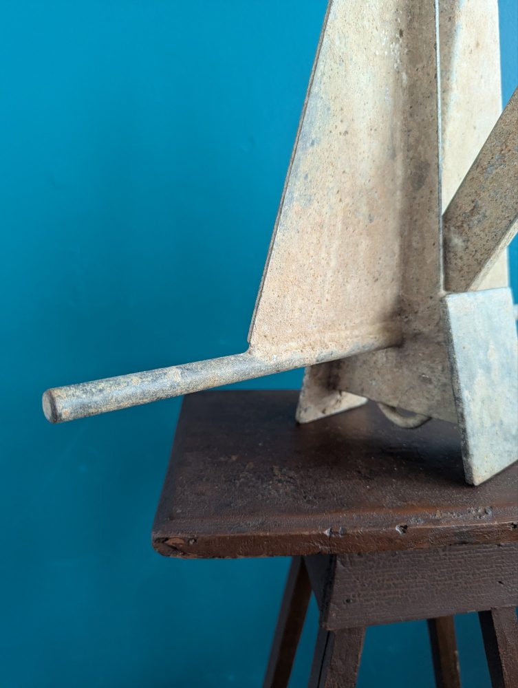 Vintage Danforth anchor as sculptural decor | Oaky Doke Vintage Home