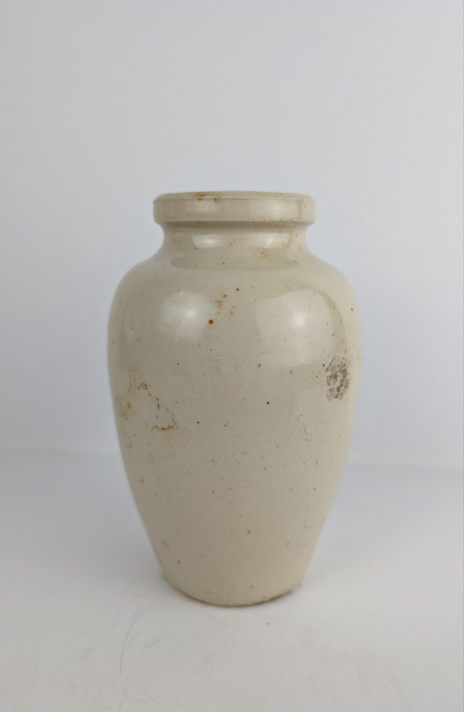 Early 1900s stoneware Virol jar | Oaky Doke Vintage Home