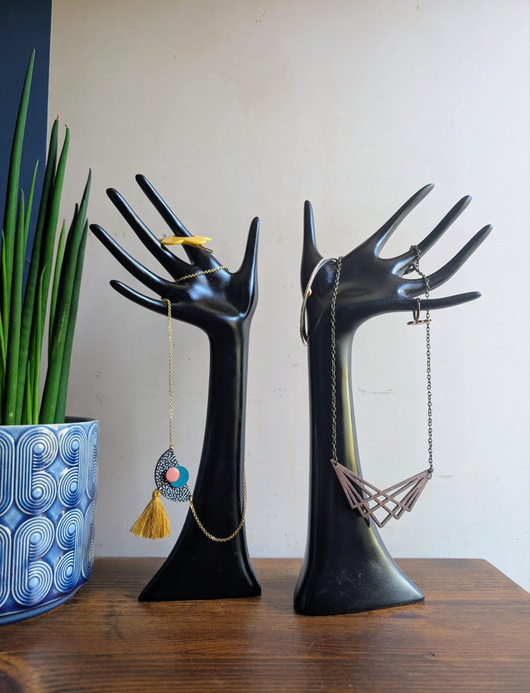 Pair of vintage sculptural hand mannequins | Oaky Doke Vintage Home
