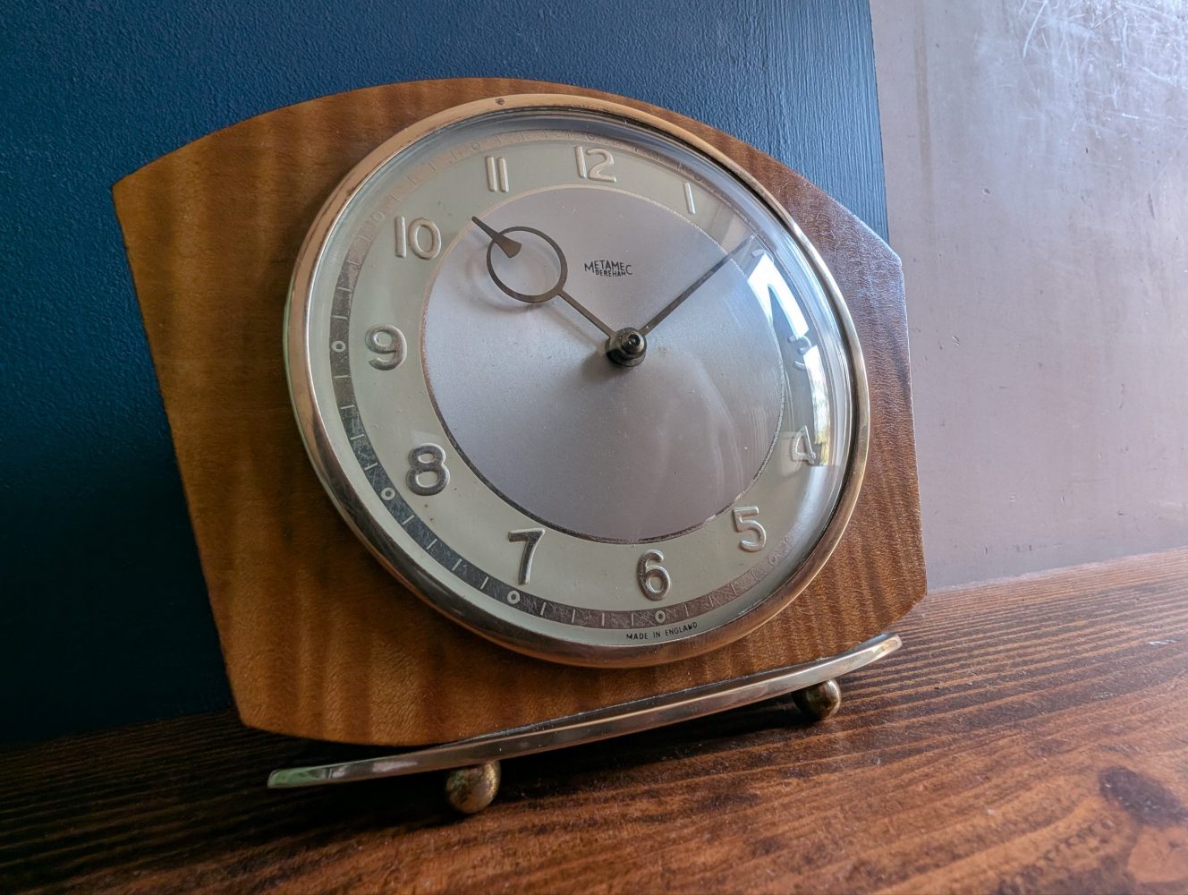 Midcentury Metamec Mantel clock - Oaky Doke Vintage Home