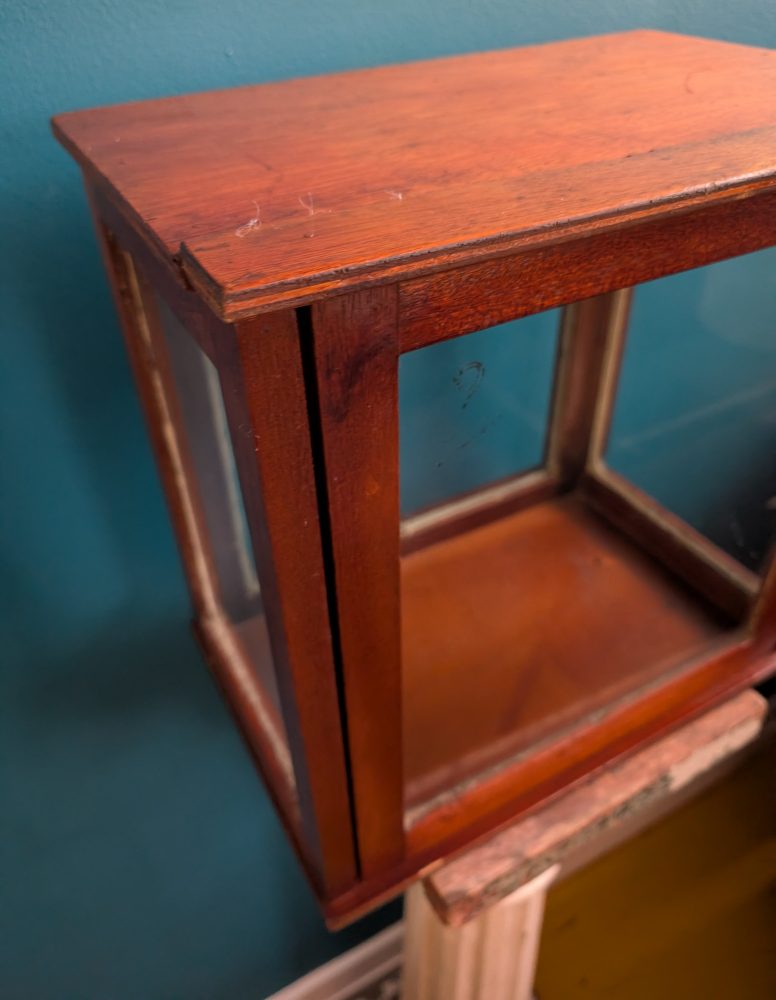 Midcentury mahogany and glass display case | Oaky Doke Vintage Home