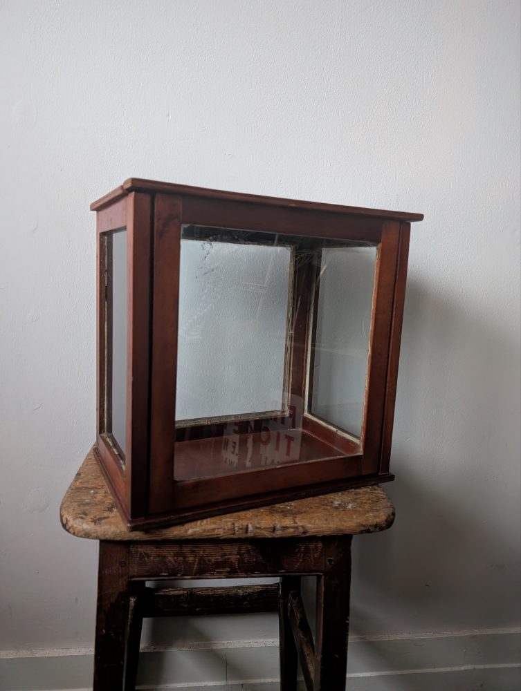 Midcentury mahogany and glass display case | Oaky Doke Vintage Home