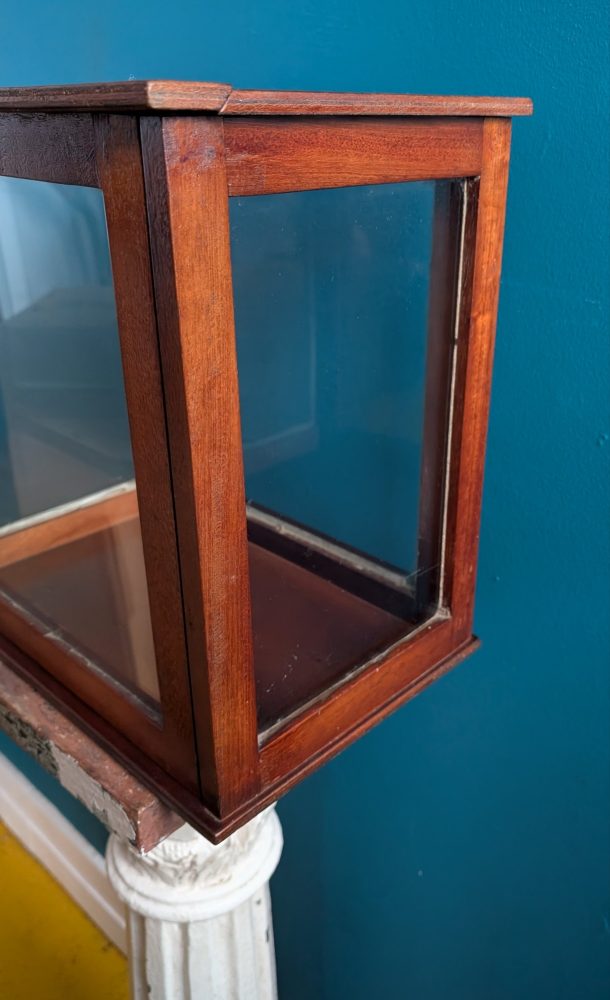Midcentury mahogany and glass display case | Oaky Doke Vintage Home