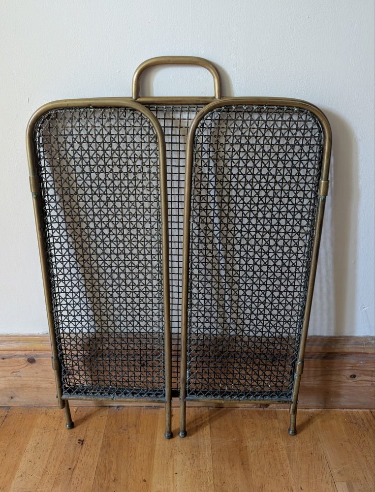 Brass Edwardian fireguard | Oaky Doke Vintage Home