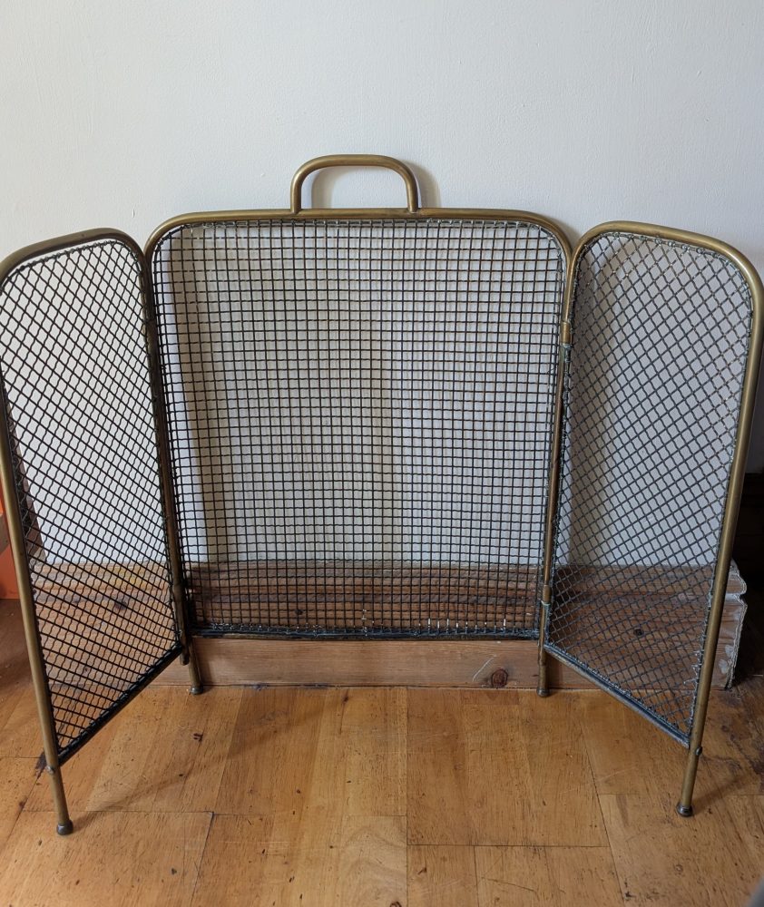 Brass Edwardian fireguard | Oaky Doke Vintage Home